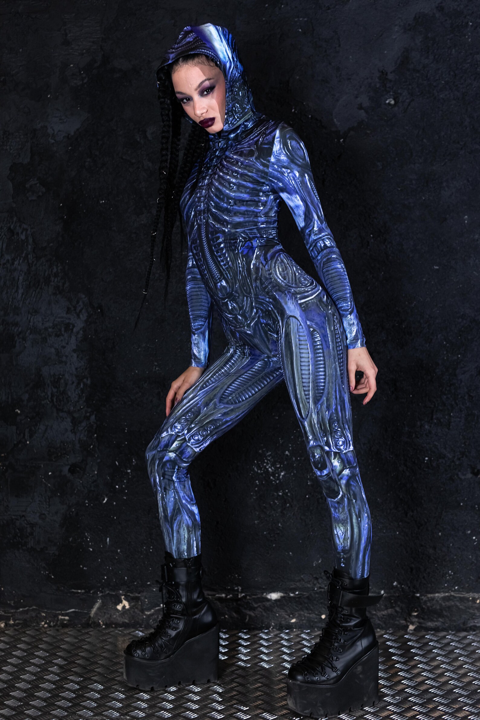 Alien Costume Xenomorph Costume Women Halloween Alien - Etsy