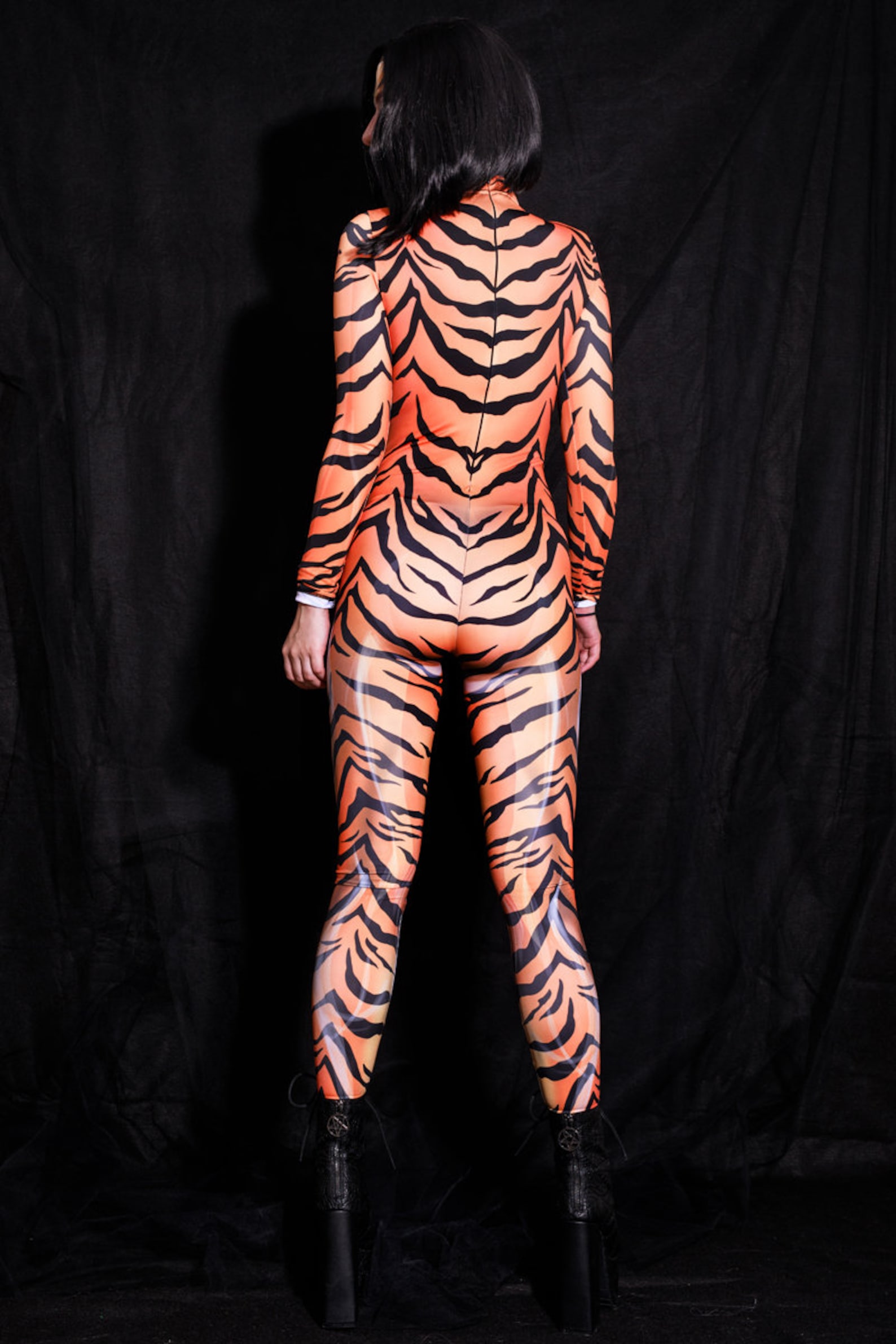 Tiger Costume Adult Halloween Costume For Women Sexy Etsy