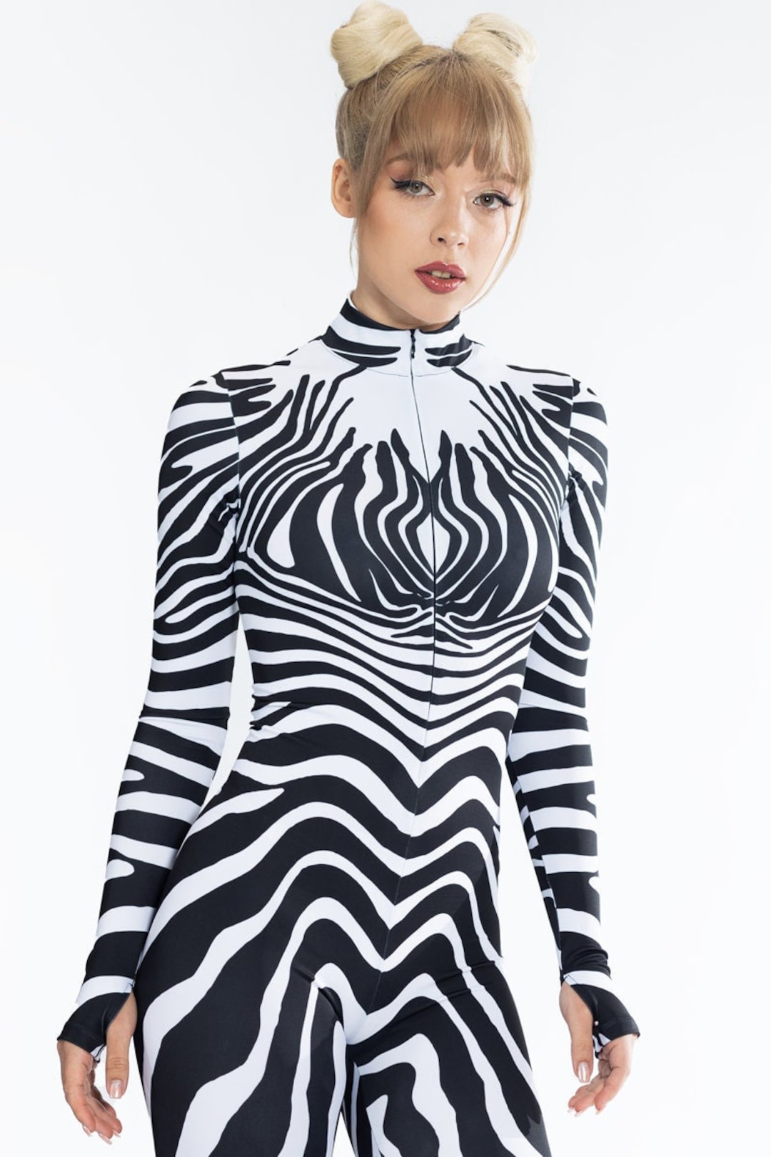 Zebra Costume for Women, Animal Halloween Costume, Zebra One Piece ...