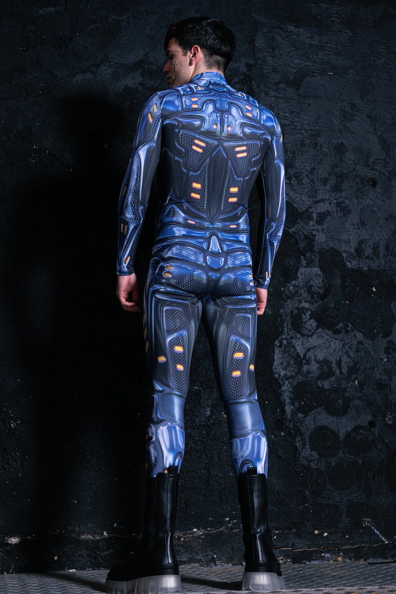Mens Cyberpunk Costume Male Robot Costume Sci-fi Clothing - Etsy