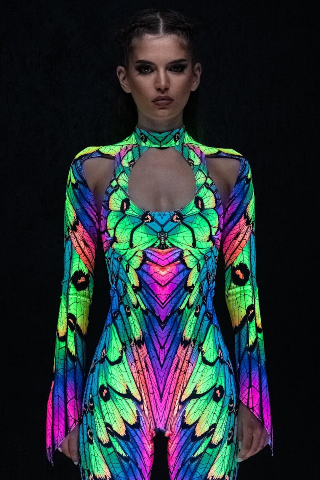 Butterfly Costume, Fairy Costume, Neon Halloween Costume for Women, Elf ...