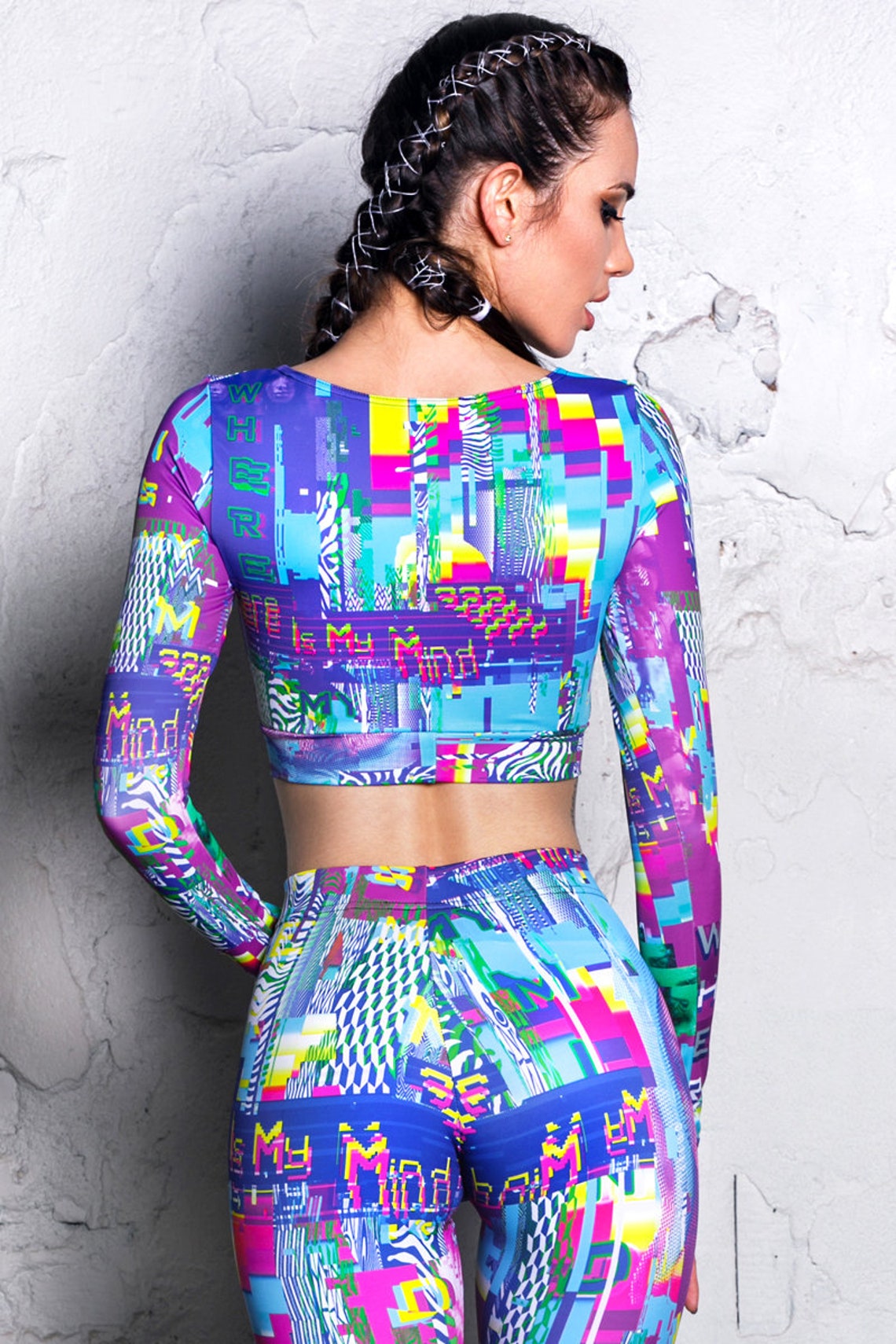 Cyberpunk Crop Top, Harajuku Top, Festival Clothing, Sci Fi Clothing ...