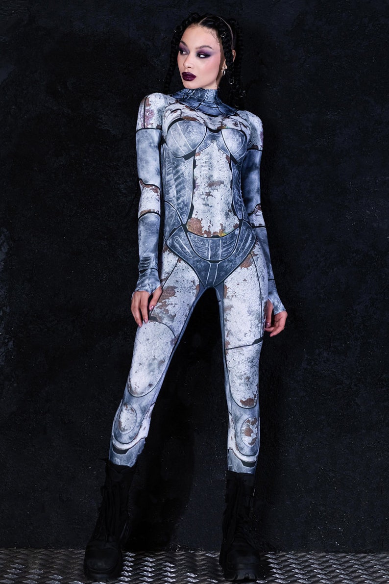 Adult Robot Costume Gray Halloween Cyborg Costume for Women - Etsy