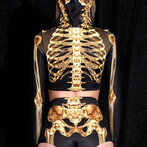 Skeleton Booty Shorts, High Waisted Halloween Shorts, Halloween ...