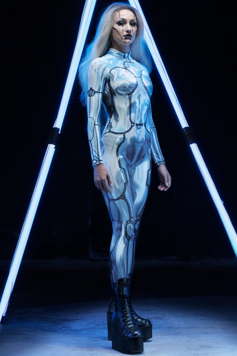 Silver Cosplay Costume Mirror Anime Costume Sexy Halloween - Etsy