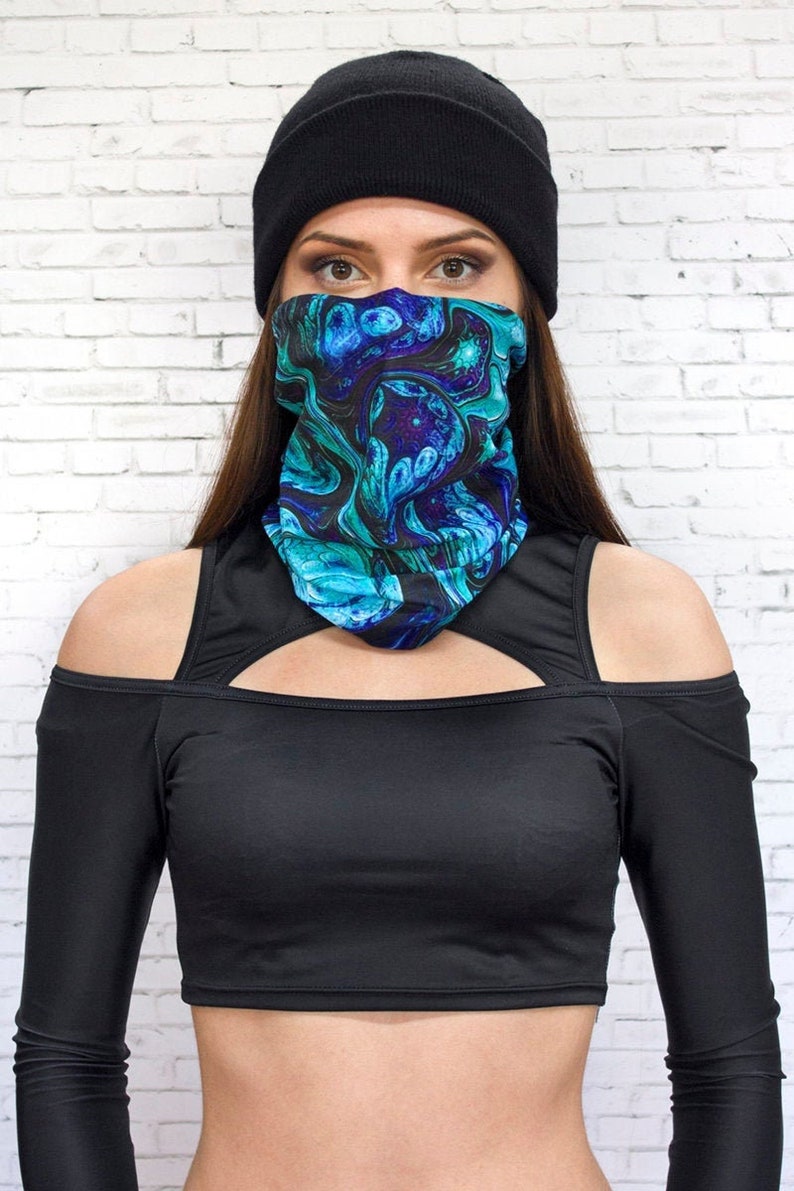 Festival Neck Gaiters UV Neck Gaiter Cool Neck Gaiter - Etsy