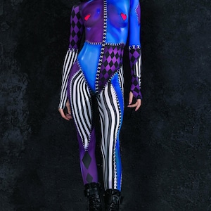 Harlequin Costume, Adult Halloween Costume, Women Halloween Costume ...