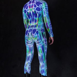 Men Cyber Costume, Adult Halloween Costume, Sci Fi Alien Costume for ...