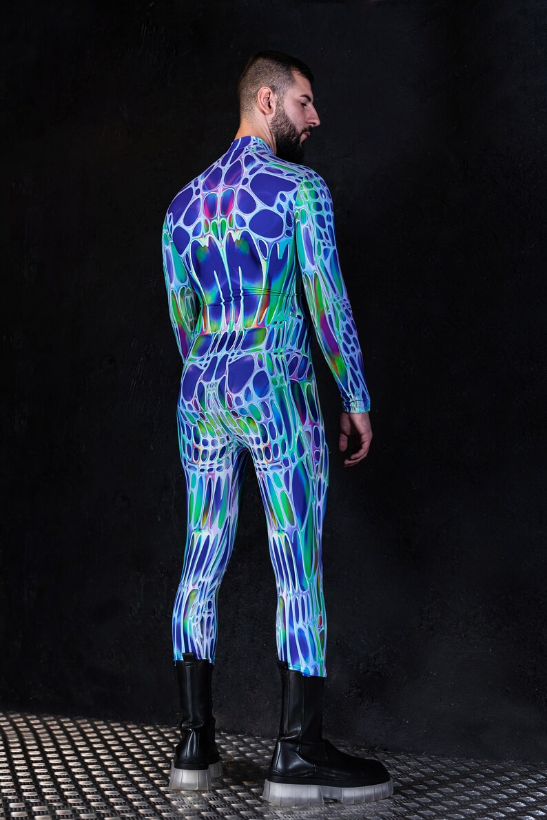 Men Cyber Costume Adult Halloween Costume Sci Fi Alien - Etsy