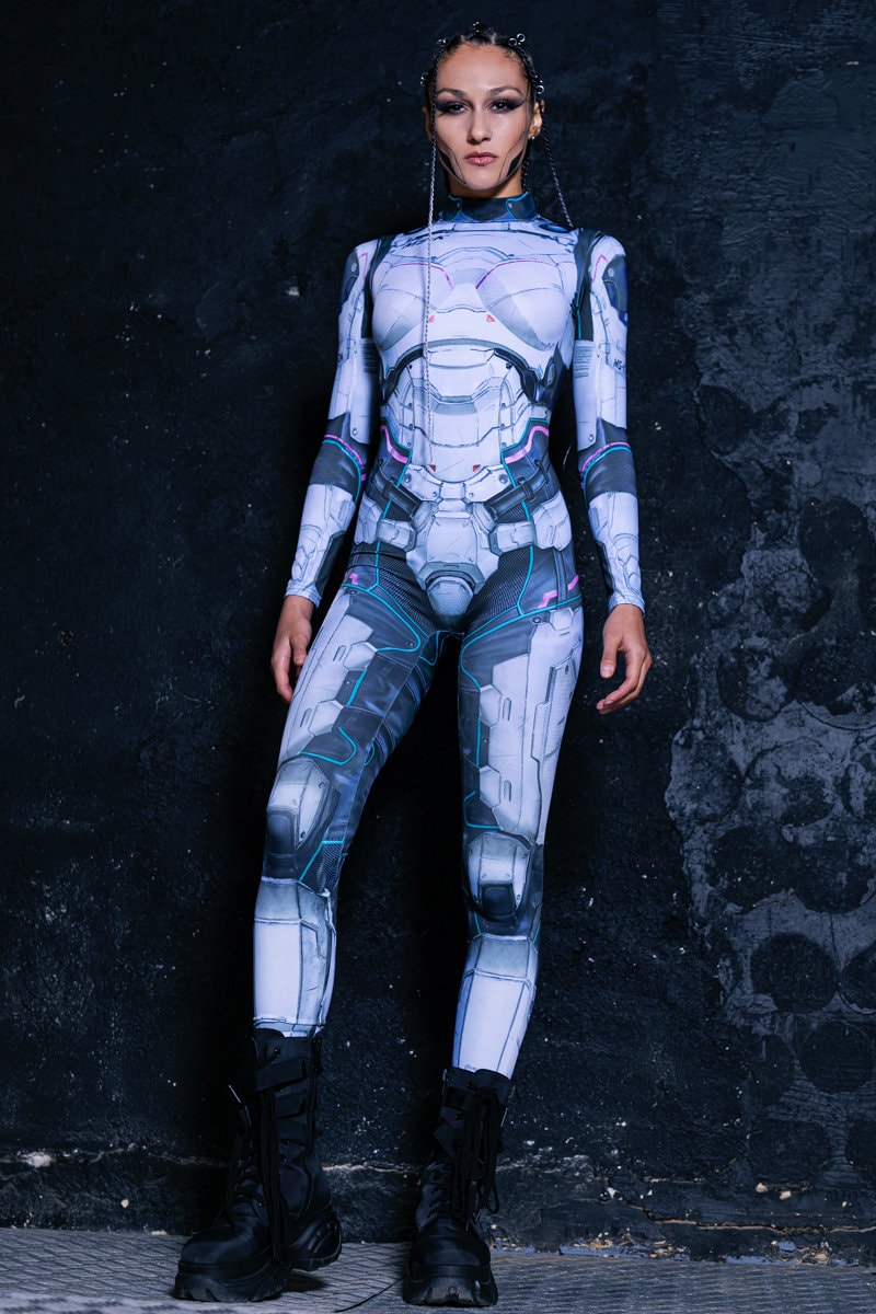 Sci Fi Warrior Costume Halloween Costume Womens Robot | Etsy