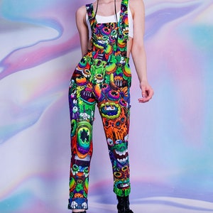 Alien Women Overalls, Overalls With Front Pocket, Festival Dungarees ...