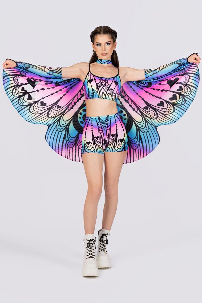 Rave Shorts, Neon Rave Outfit, High Waisted Shorts, Spandex Shorts, Two ...