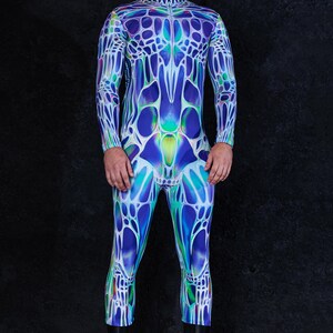 Men Cyber Costume, Adult Halloween Costume, Sci Fi Alien Costume for ...