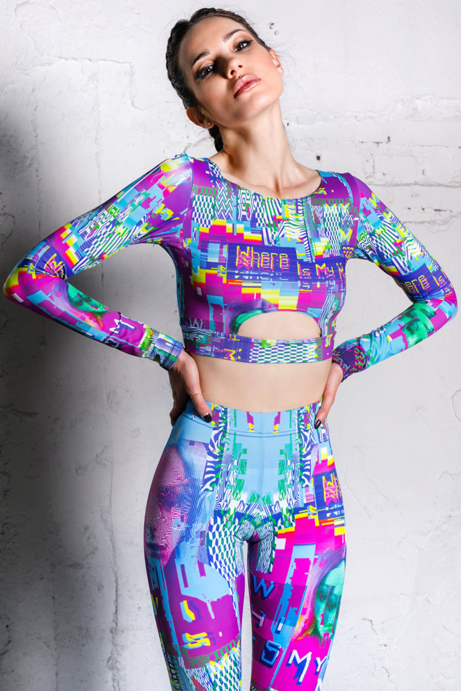 Cyberpunk Crop Top, Harajuku Top, Festival Clothing, Sci Fi Clothing ...