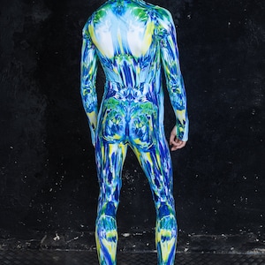 Printed Diamond Costume, Sci-fi Halloween Costume for Men, Rave ...