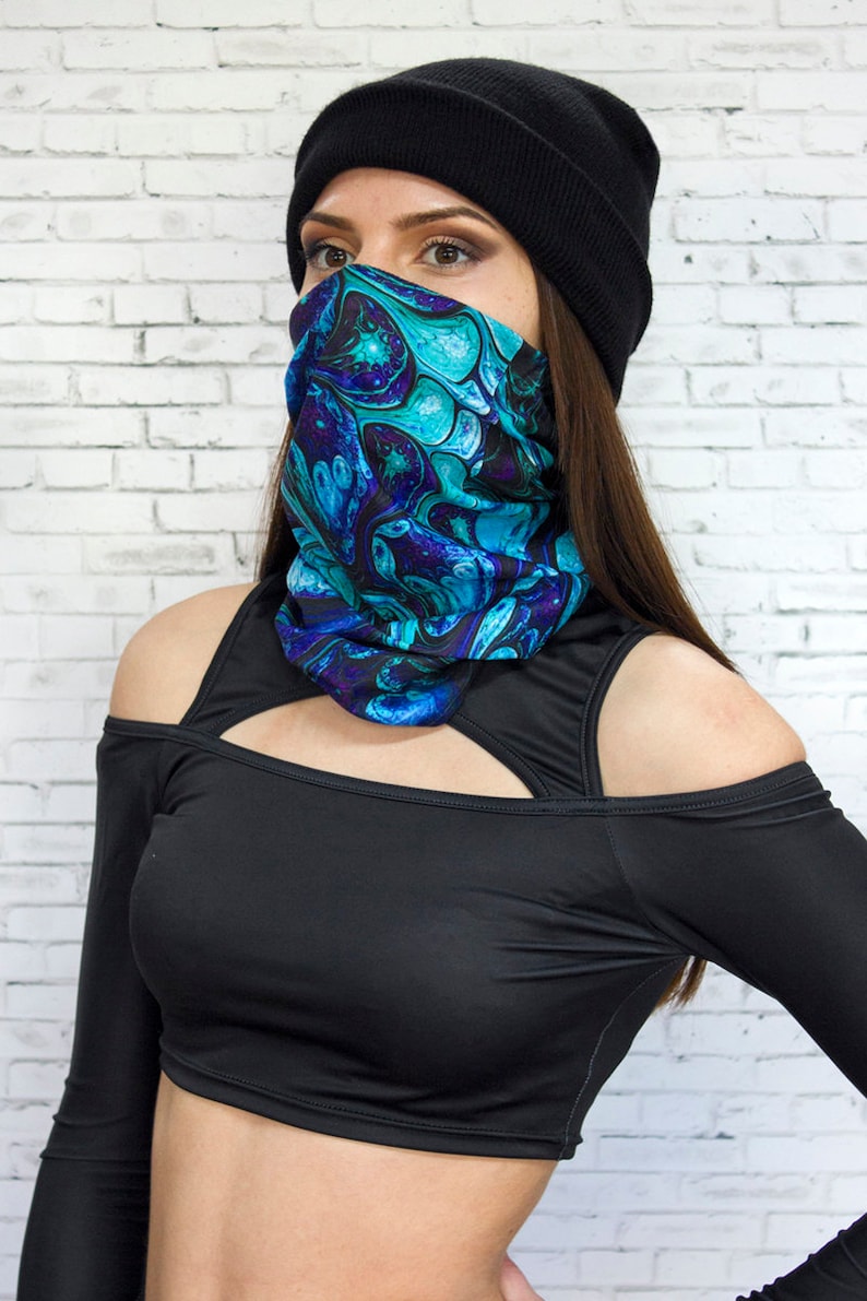 Festival Neck Gaiters UV Neck Gaiter Cool Neck Gaiter - Etsy
