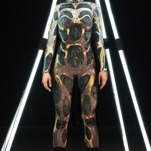 Gold Alien Costume, Sci Fi Costume, Cosplay Halloween Costume ...