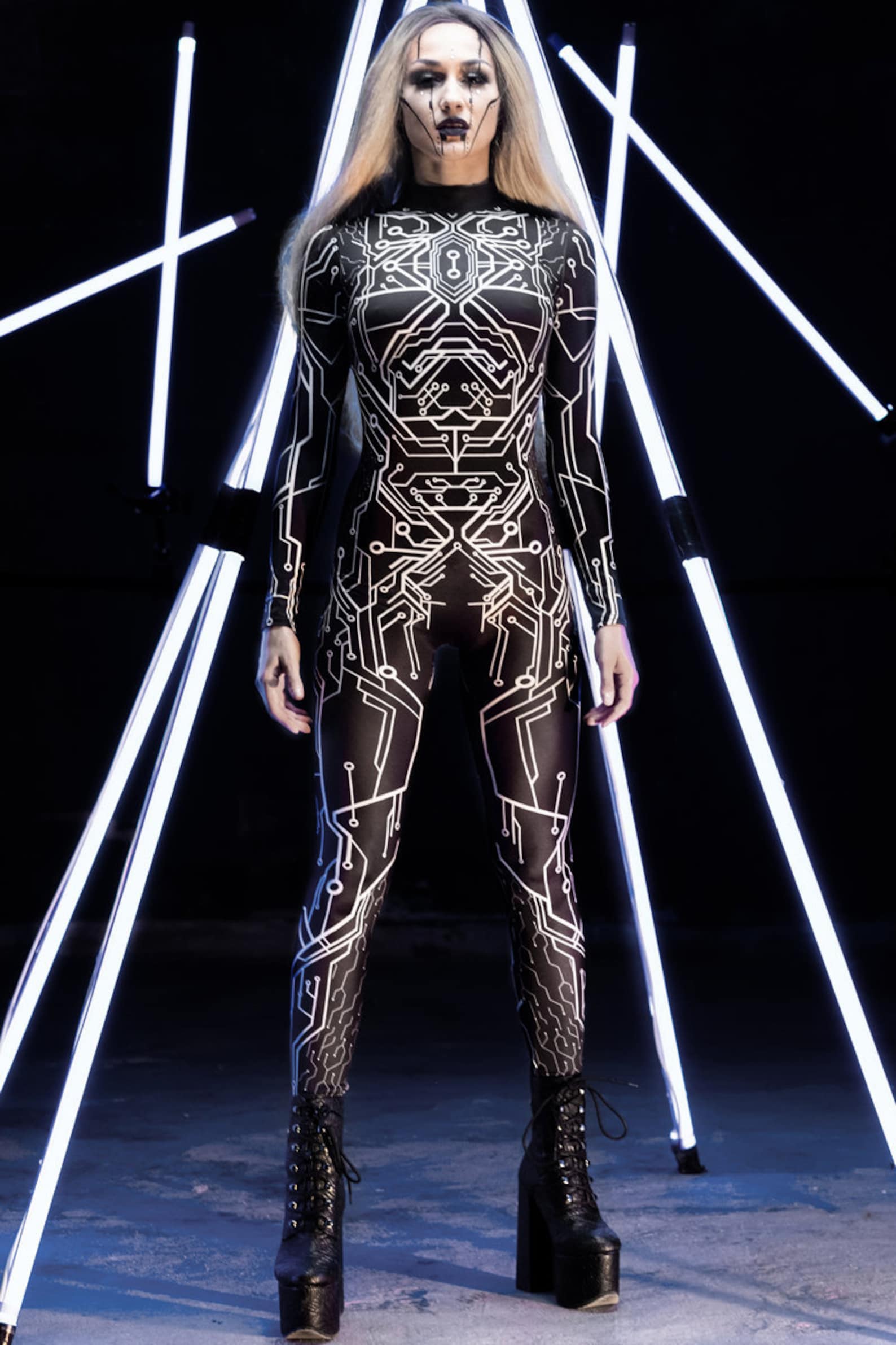 Circuit Board Halloween Costume, Sci Fi Costume, Cyberpunk Halloween ...