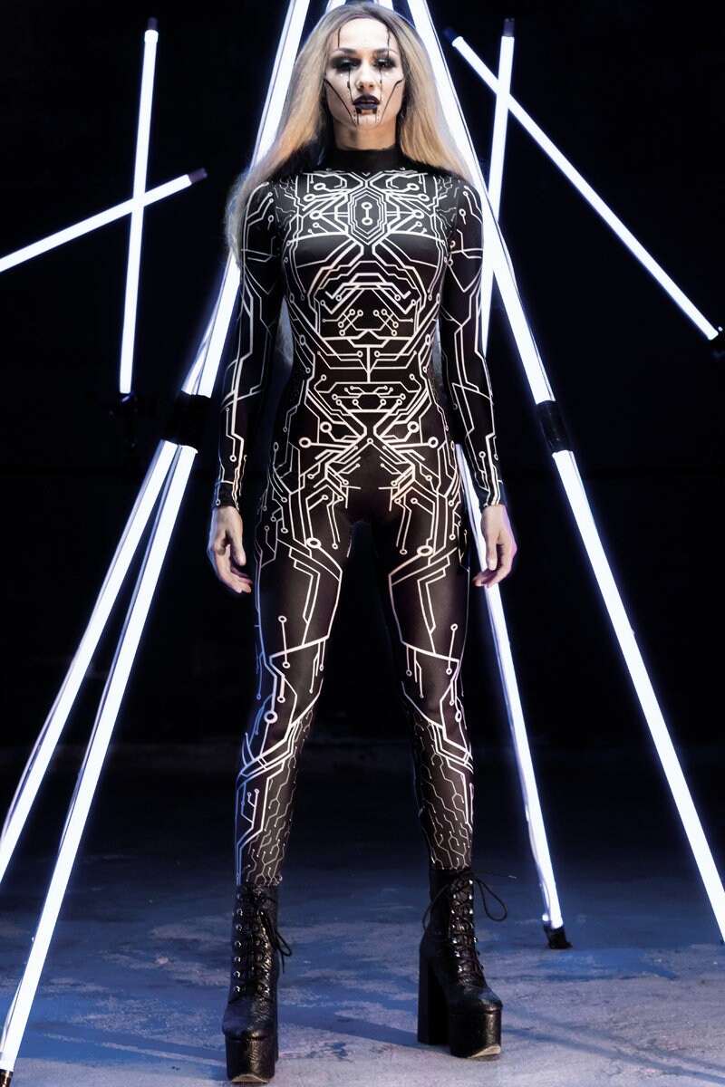 Circuit Board Halloween Costume, Sci Fi Costume, Cyberpunk Halloween ...