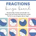 Math Fraction Bingo Worksheets DIGITAL - Etsy