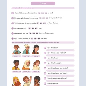 Printable Grammar Worksheets **DIGITAL** - Etsy