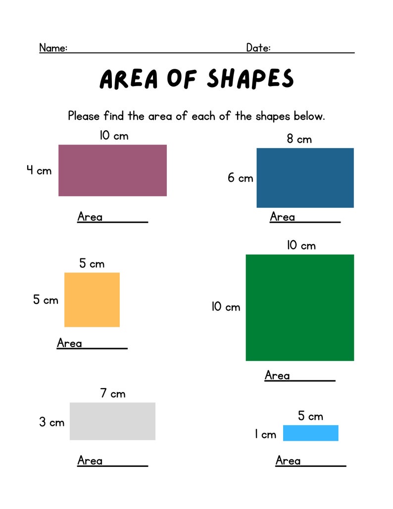 Mathematics Worksheets (percentages, Areas of Shapes, Properties, Etc ...