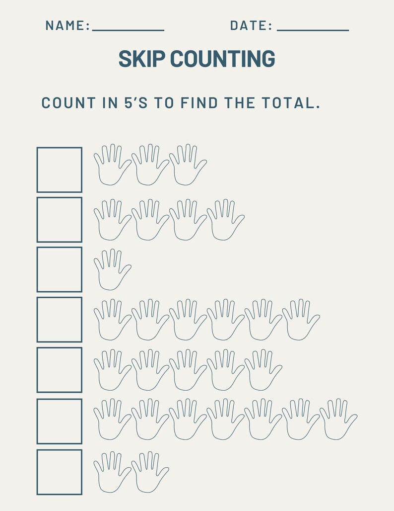 Printable Math Worksheets **DIGITAL** - Etsy