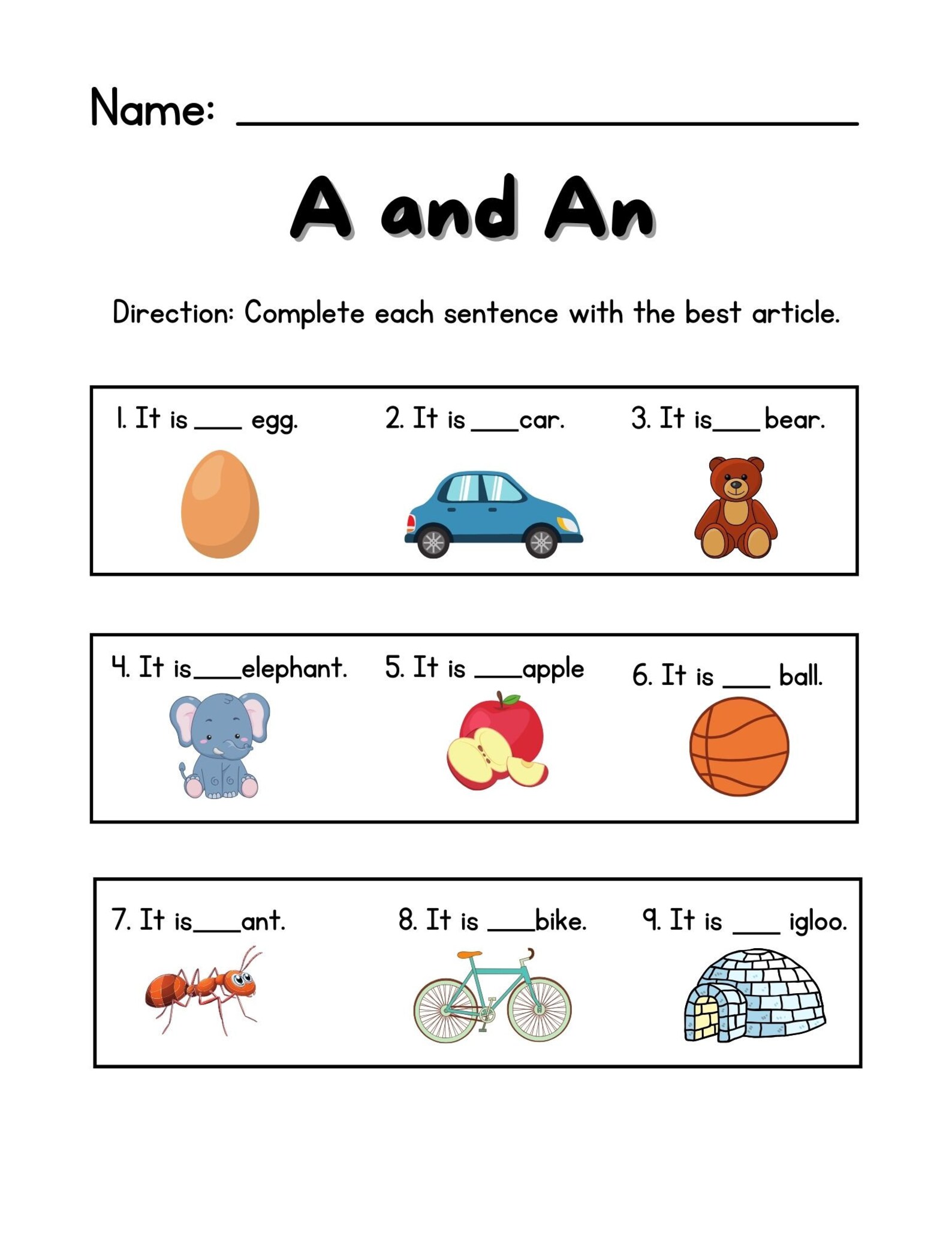 Printable Grammar Worksheets **DIGITAL** - Etsy