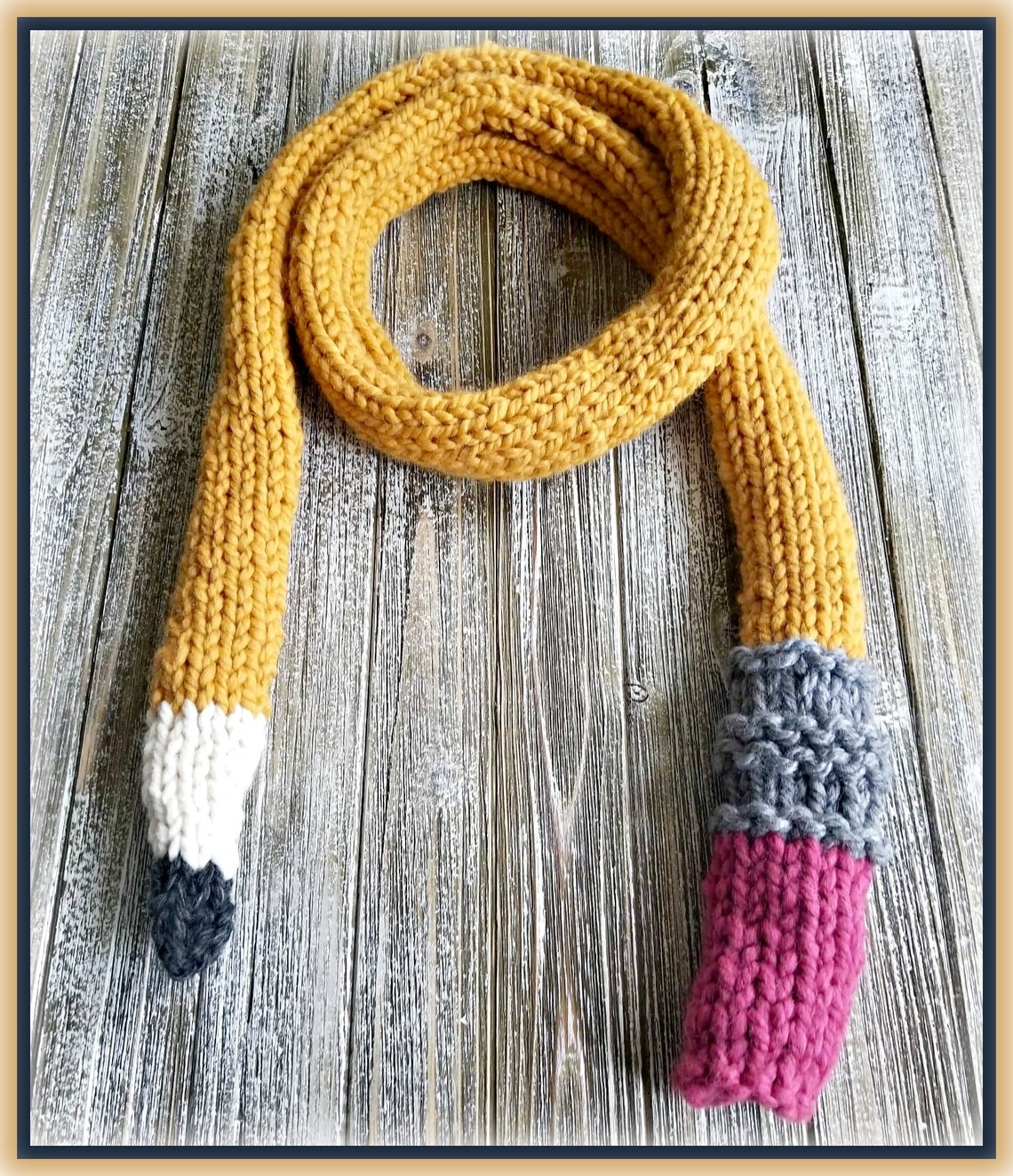 Pencil Scarf Knit Pattern PDF FILE ONLY - Etsy