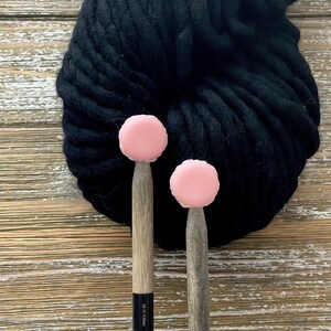 Pink Macaron Stitch Stopper Set | Knitting Tool | Needle Stopper ...