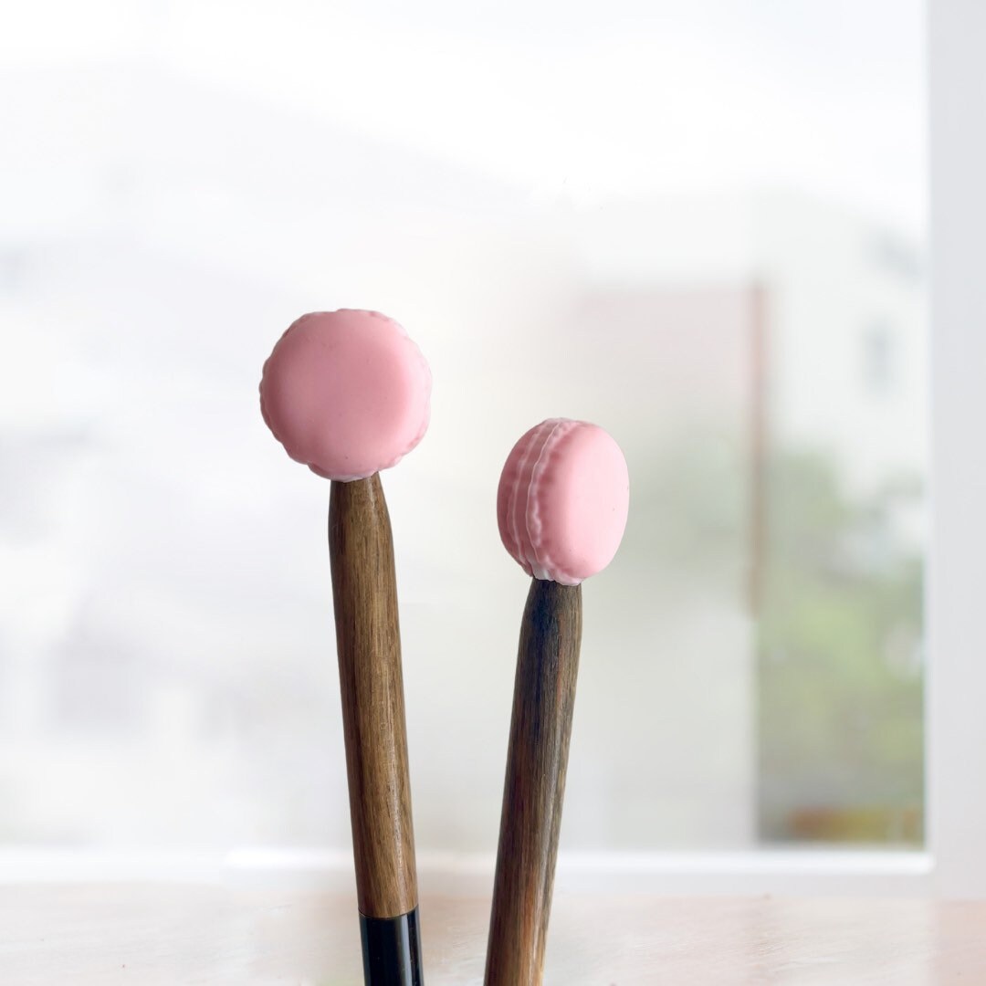 Pink Macaron Stitch Stopper Set | Knitting Tool | Needle Stopper ...