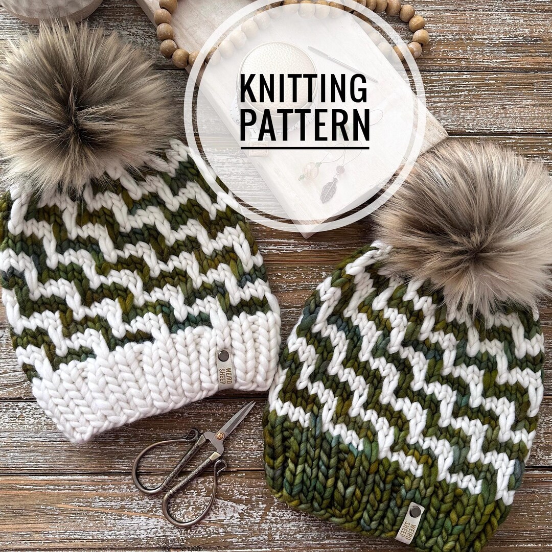 Escalera Beanie Pattern Knit Pattern Toque Beanie Hat PDF FILE ONLY - Etsy