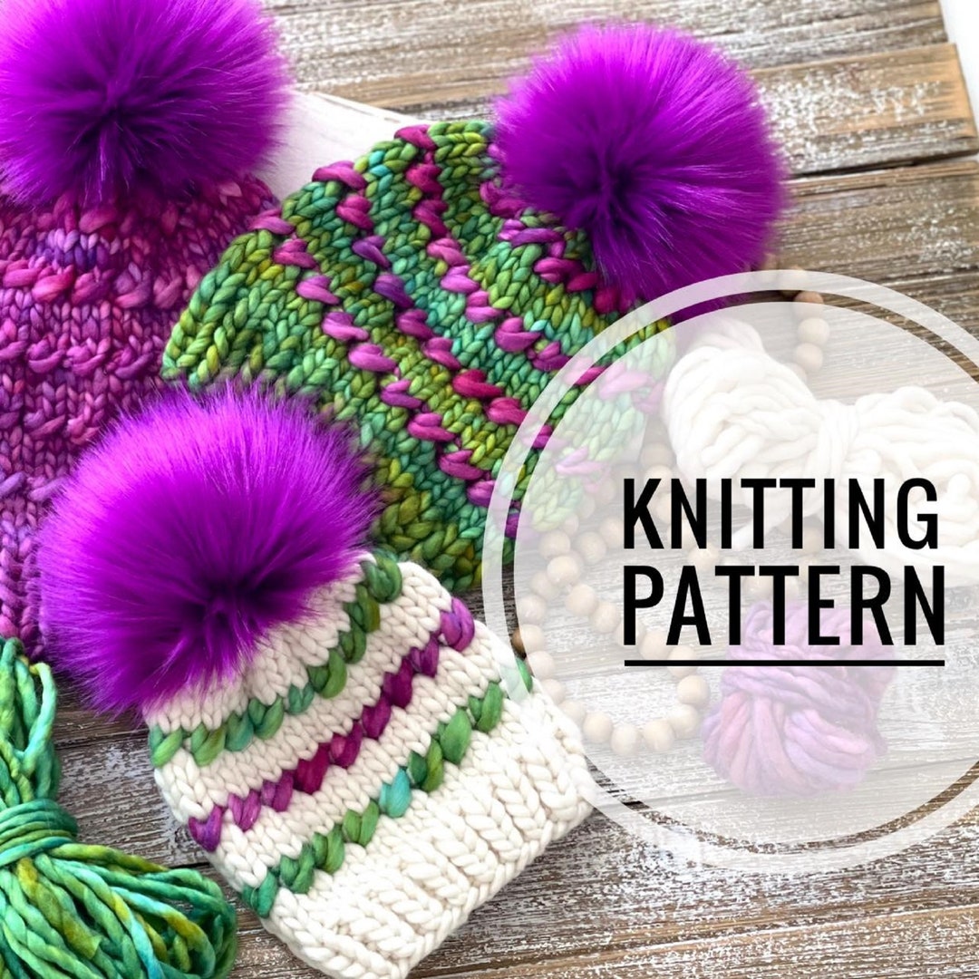 Evermore Beanie Knitting Pattern – Knit Toque, 5 Sizes (PDF FILE ONLY ...