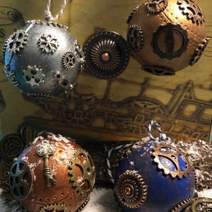 4 Steampunk Christmas Ornaments - Etsy