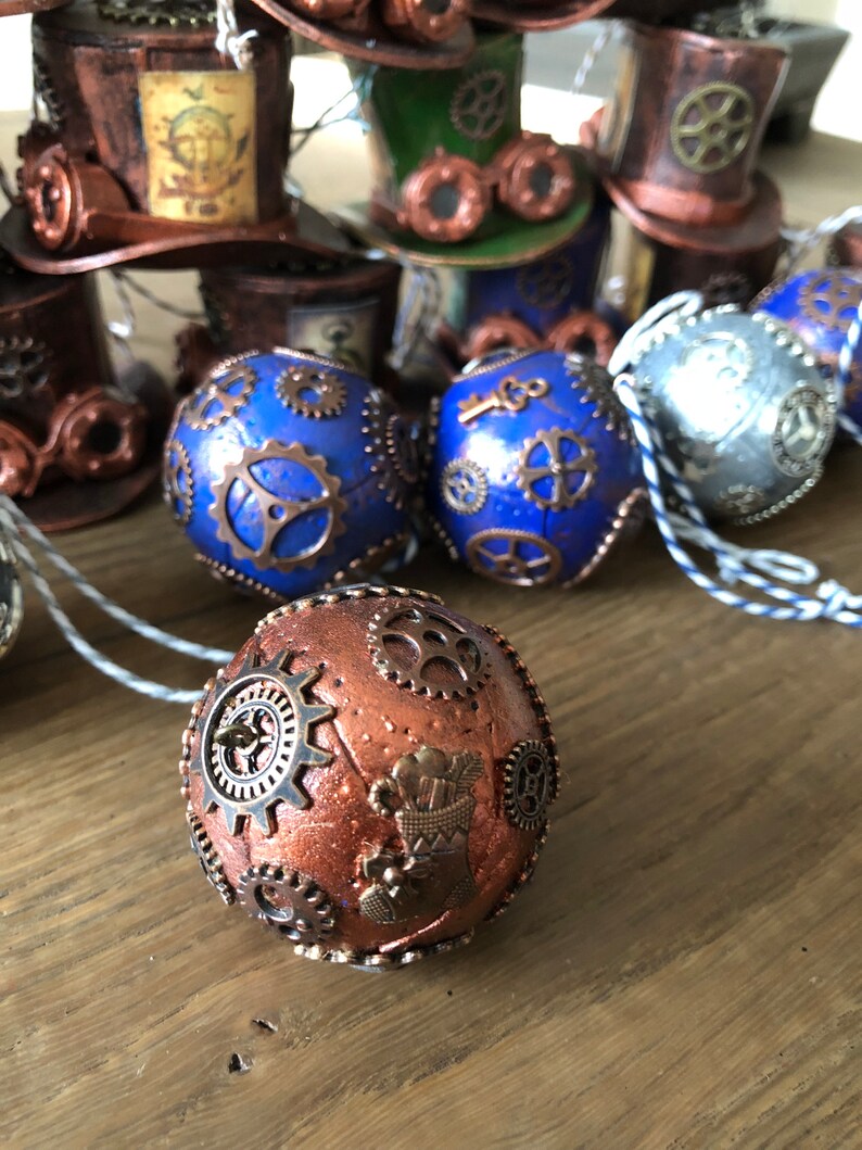 4 Steampunk Christmas Ornaments - Etsy