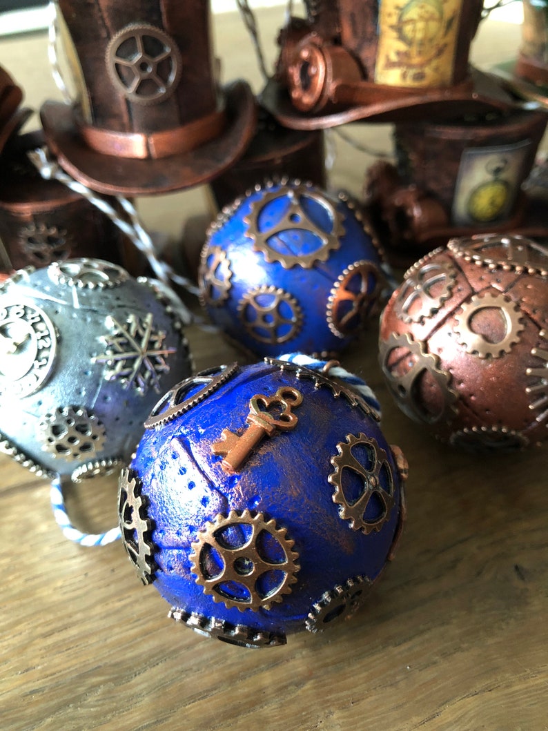 4 Steampunk Christmas Ornaments - Etsy