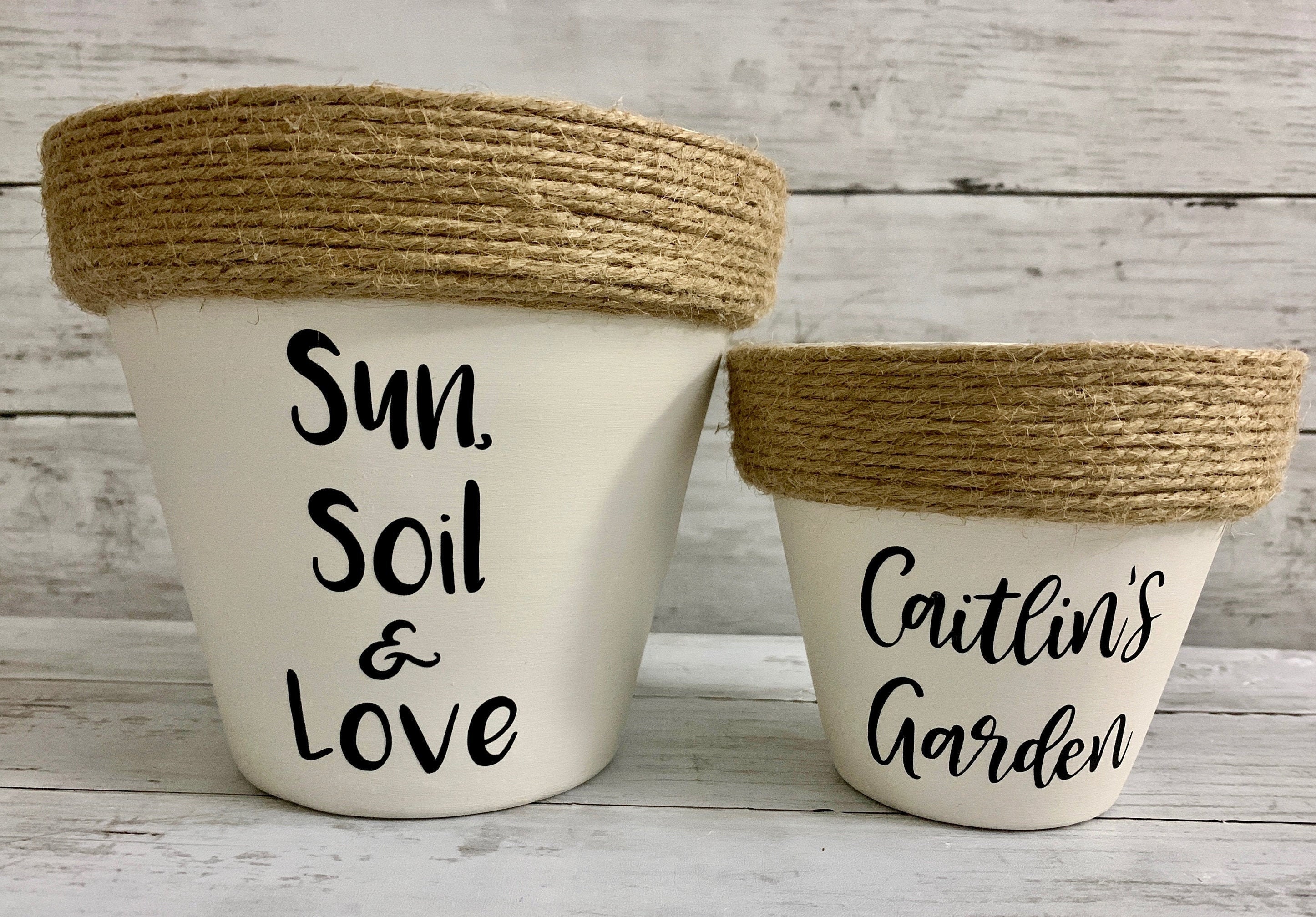 6 Custom/personalized Flower Pot Create Your Own | Etsy