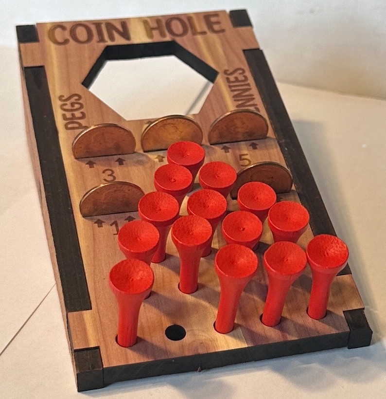 NEW Mini Version of the Cornhole Game This COINHOLE MINIATURE Game ...