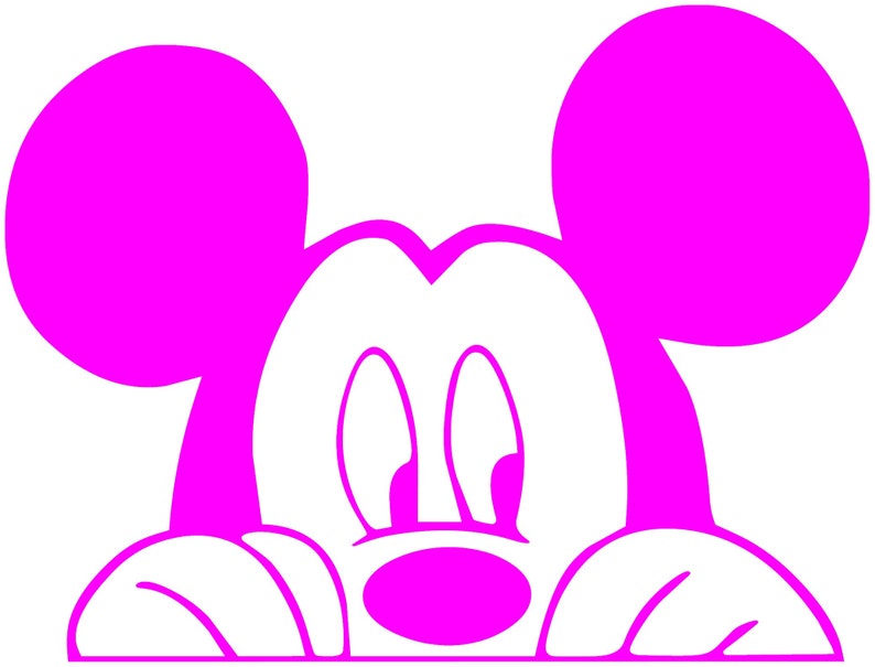 Mickey Mouse Sticker Decal **SIZE and COLOR CHOICE** - Etsy