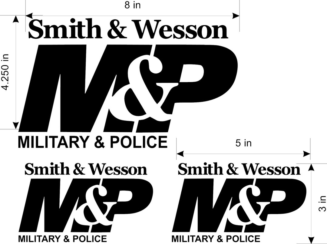 Smith and Wesson M&P Sticker Decal 3 PIECES ** COLOR Choice** - Etsy