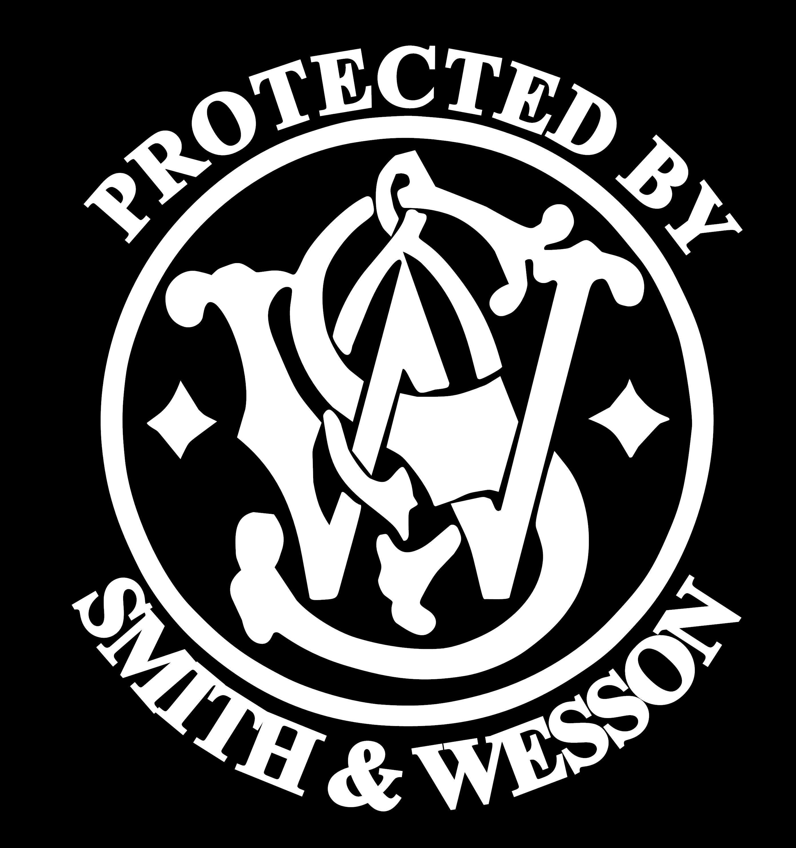 Smith and Wesson Sticker Decal Logo Protected **SIZE and COLOR Choice ...
