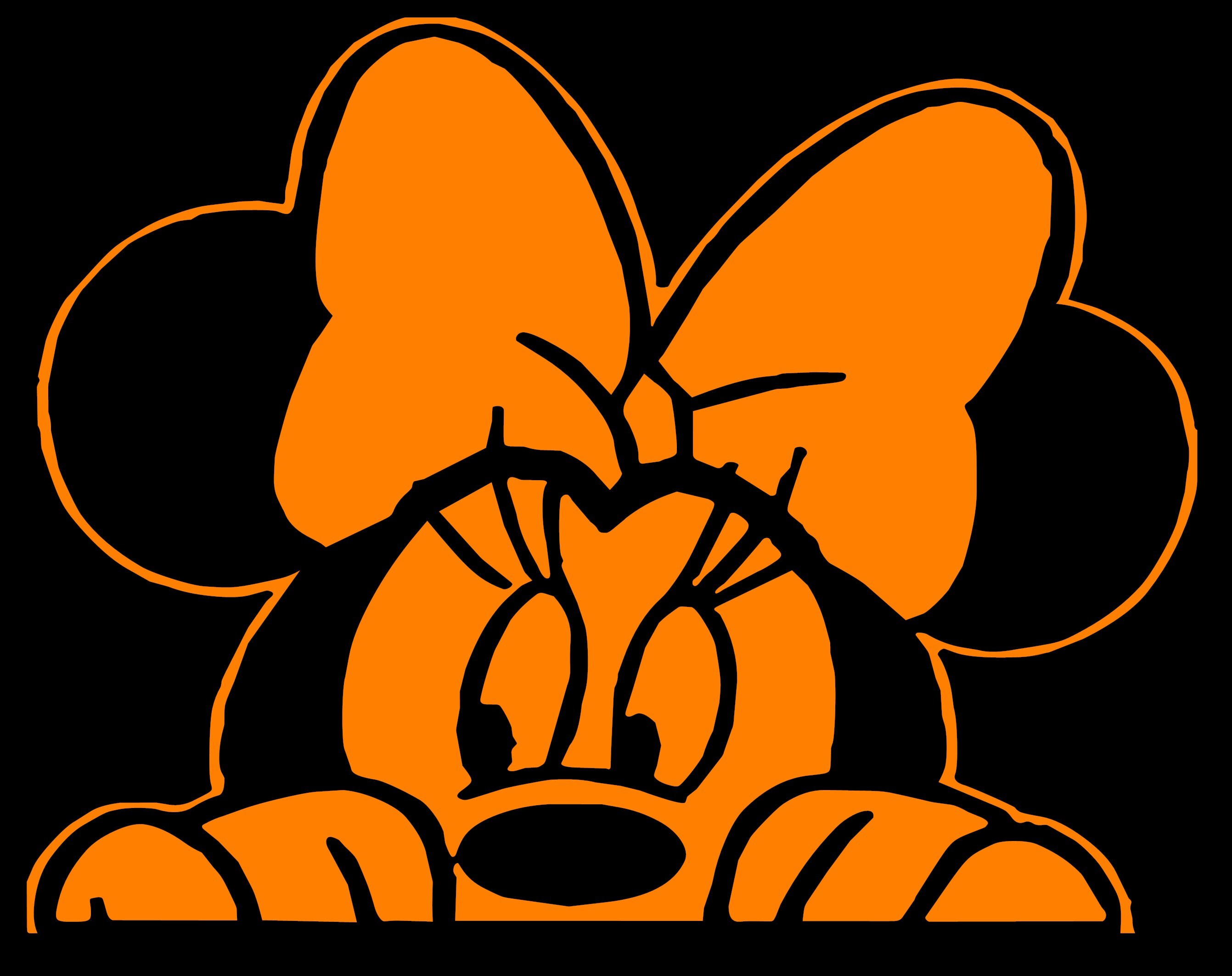 Minnie Mouse Sticker Decal Peeking **SIZE and COLOR CHOICE** - Etsy