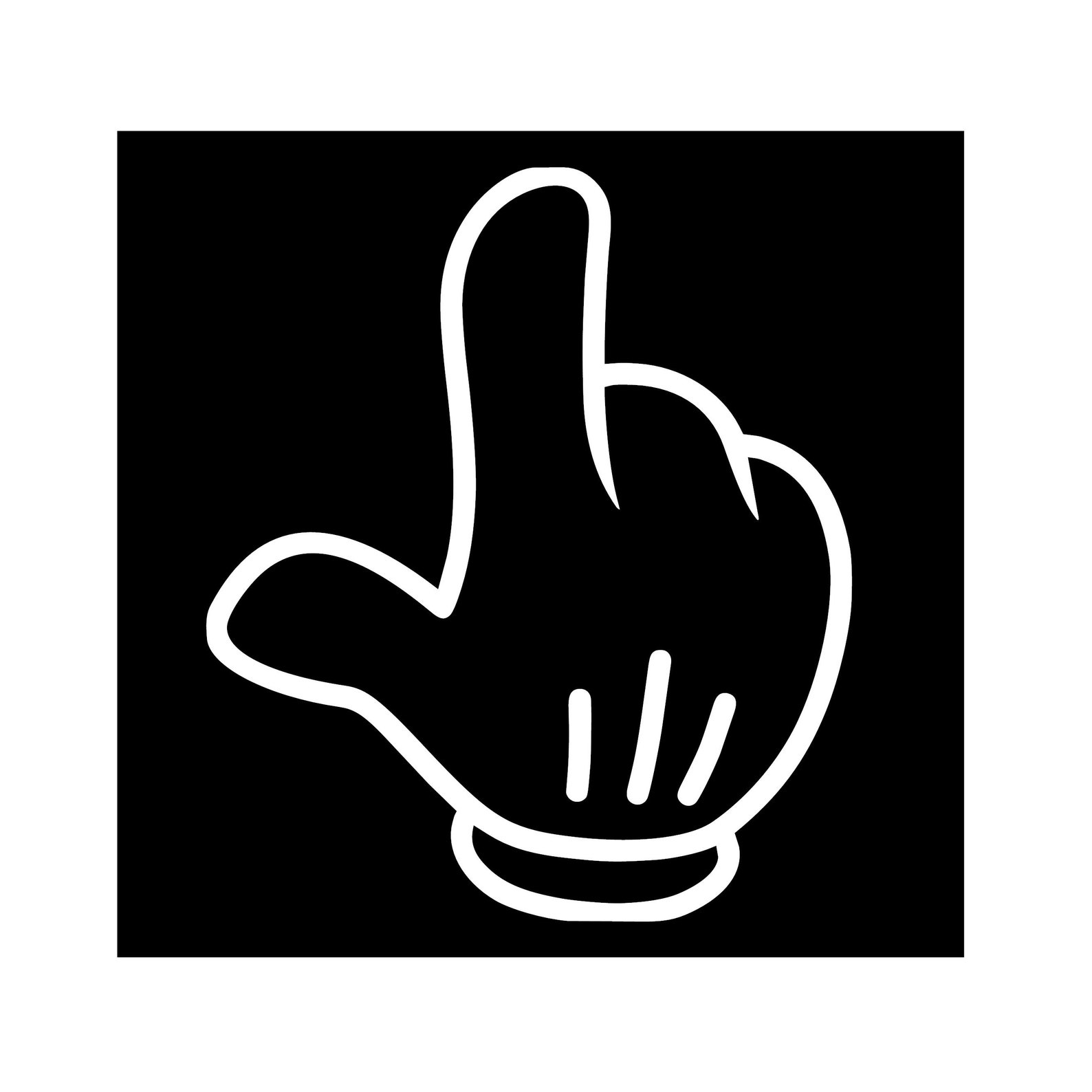 Mickey Mouse Finger Pointing Sticker Vinyl SIZE and COLOR Choice - Etsy