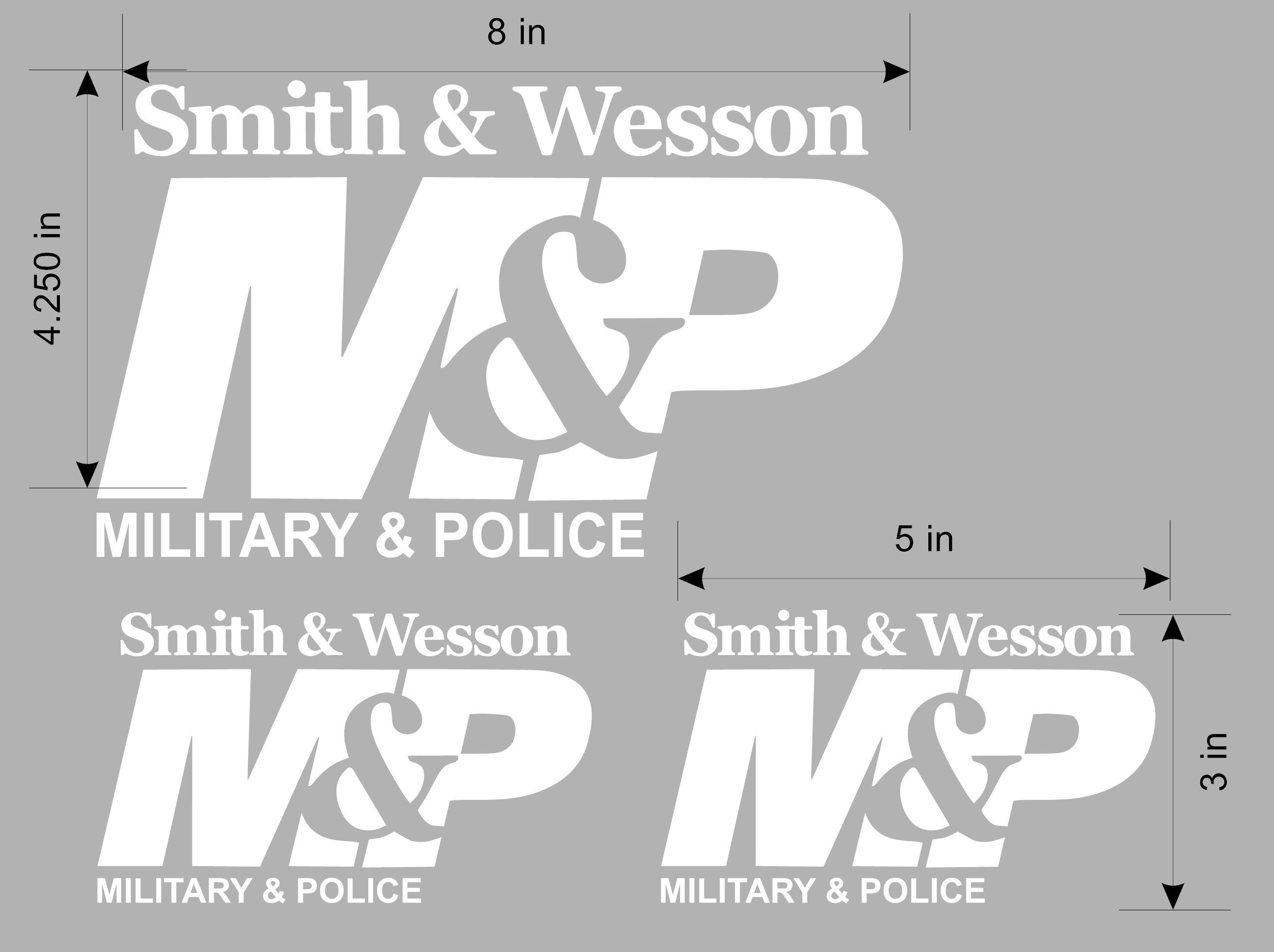 Smith and Wesson M&P Sticker Decal 3 PIECES COLOR Choice - Etsy