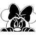 Minnie Mouse Sticker Decal Peeking **SIZE and COLOR CHOICE** - Etsy
