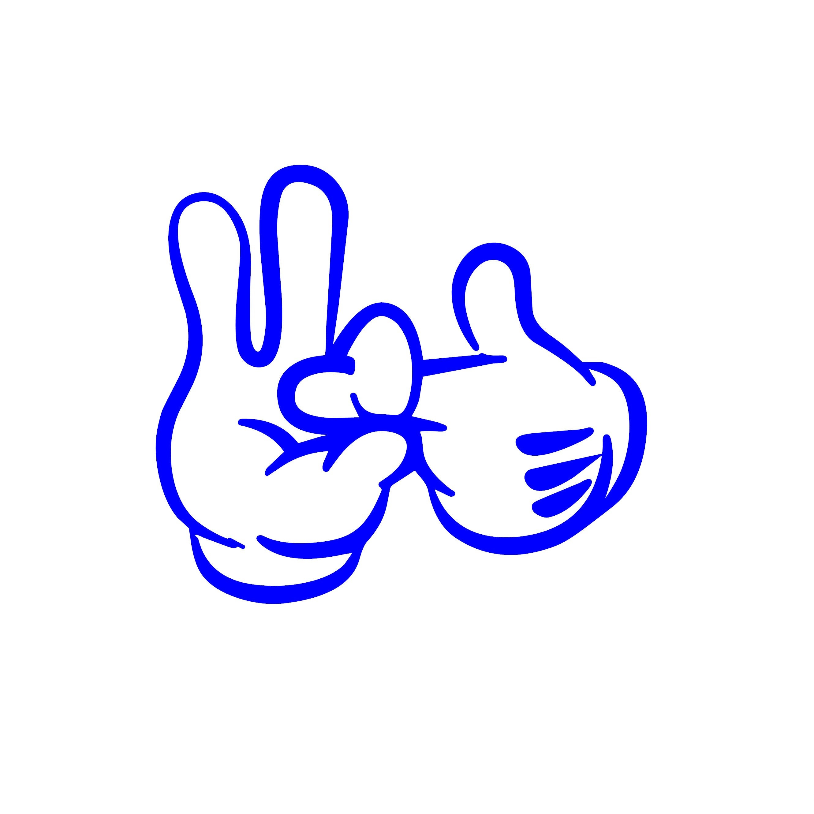 Mickey Mouse Sex Fingers Nookie Sticker Vinyl Size And Color Choice Etsy