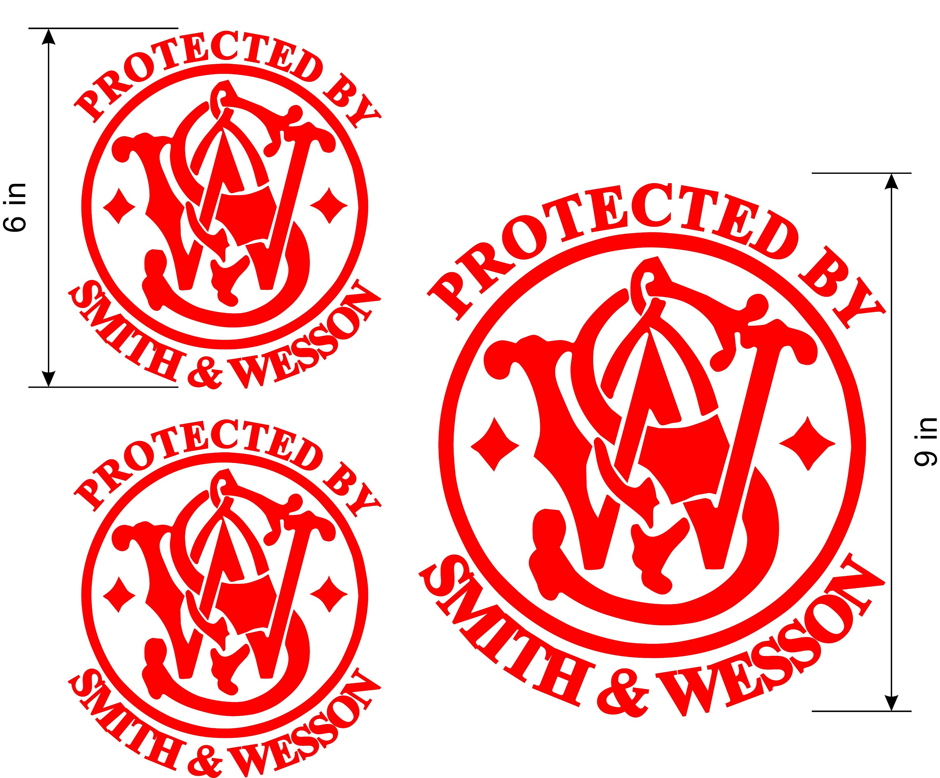 Protected by Smith & Wesson Decals - Etsy