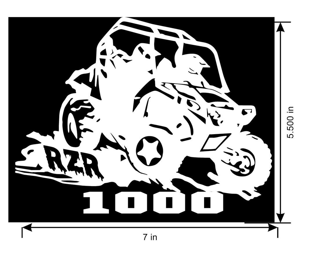 Side X Side Decal Sticker RZR Arctic Cat Atv Sxs **sizes and Colors ...