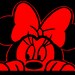 Minnie Mouse Sticker Decal Peeking **SIZE and COLOR CHOICE** - Etsy