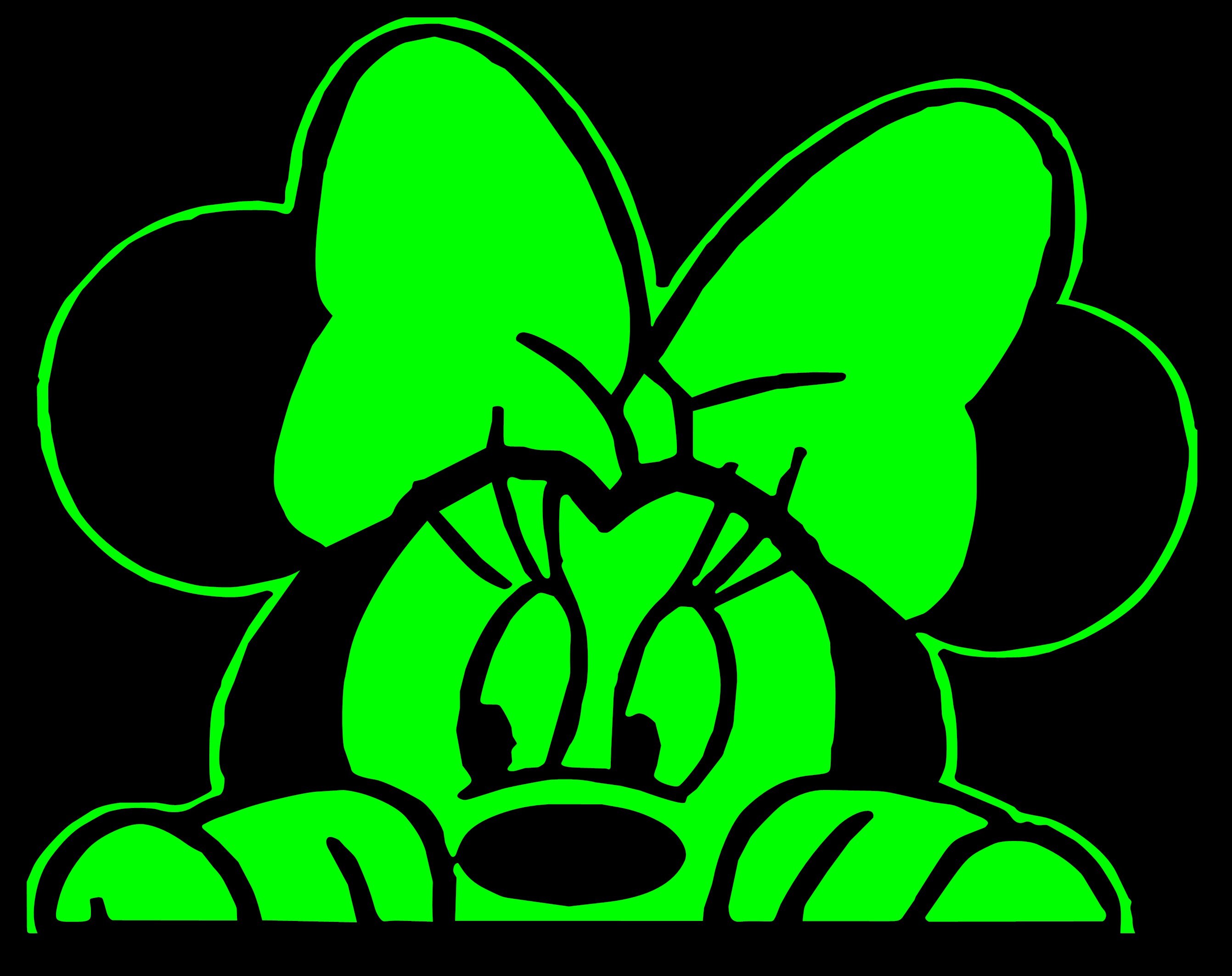 Minnie Mouse Sticker Decal Peeking **SIZE and COLOR CHOICE** - Etsy